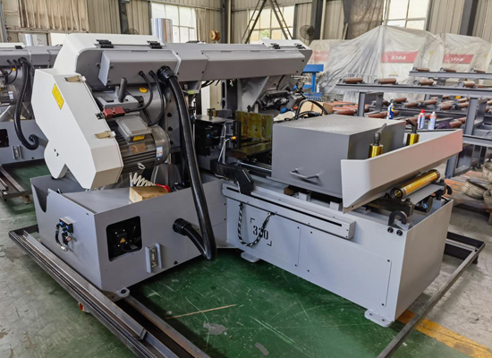 2 sets Fully Automatic Dual Column Metal Band Saw Machine 330B with ...