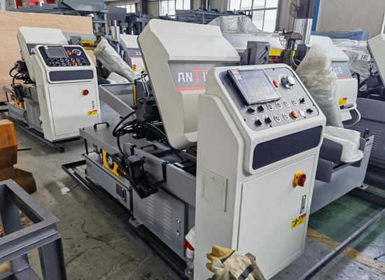 2 sets Fully Automatic Dual Column Metal Band Saw Machine 330B with ...